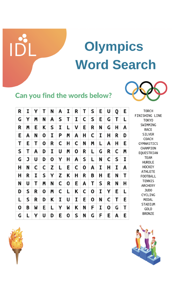 Olympics Word Search - US Site